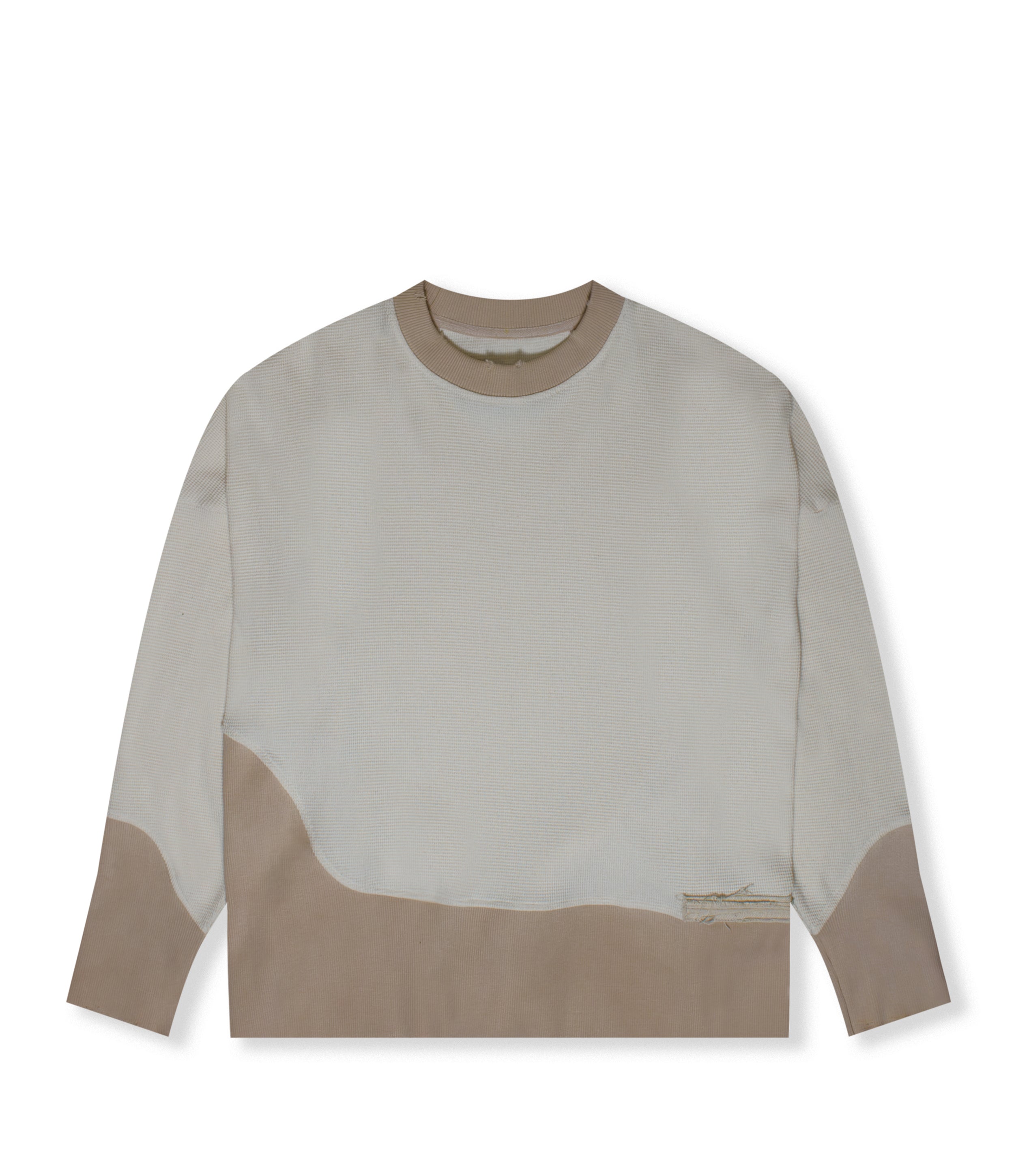 Contour Long Sleeve Tee Ecru/Tea – V Kristopher